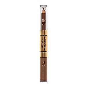 Revlon Eyebrow Gel & Pencil, ColorStay Brow Fantasy 2-in-1 Eye Makeup, Longwearing with Precision Tip, 105 Brunette, 0.04 Oz