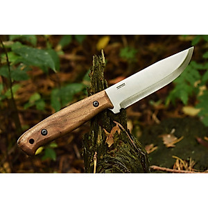 BPS Knives Bushcraft Knives Set - Adventurer + BS1FTS - Fixed-Blade Carbon Steel Knives with Leather Sheaths and Firestarter - Full-Tang Fixed-Blade Knife - Camping Knives