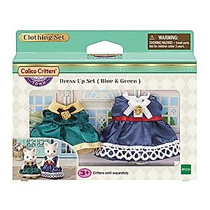 Calico Critters Town Dress up Set (Blue & Green) for 36 months to 96 months