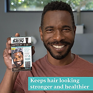 Just for Men Control GX Grey Reducing Shampoo for Textured Hair, Gradual Hair Color for Men, 4 Fl Oz (Pack of 1)