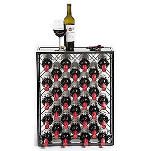 Creative Simplicity 23 Bottle Wood Wine Rack Home Bar Storage Display Shelves Kitchen Decor Modern Wood Wine Racks J1030, PIBM