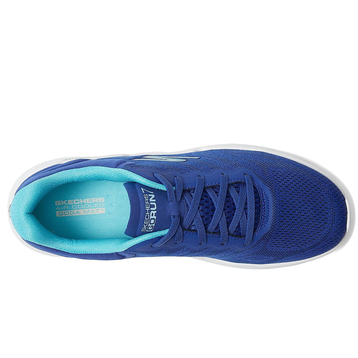 Skechers Women's GO Run 7.0-Driven Sneaker, Blue/Aqua, 10