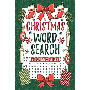 Christmas Word Search Stocking Stuffers: Fun Christmas Holiday Activity Book For Adults and Kids