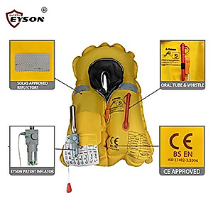 Eyson Inflatable Life Jacket Inflatable Life Vest for Adult Classic Automatic (Green Camouflage)