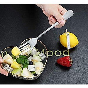 Kyraton Dinner Fork 6 Pieces, Stainless Steel 8.17 Inch Forks Silverware, Table Forks Set of 6