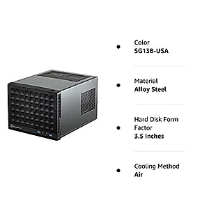 SilverStone Technology Ultra Compact Mini-ITX Computer Case with Mesh Front Panel Black (SST-SG13B-USA)