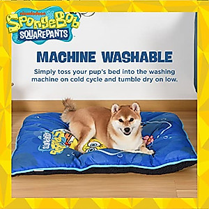 SpongeBob SquarePants for Pets Bikini Bottom Napper Dog Bed | Durable Washable Dog Bed from SpongeBob Plush Washable Dog Bed | Soft and Plush Dog Bed, SpongeBob Dog Bed, Bed for Dogs, Cute Dog Bed