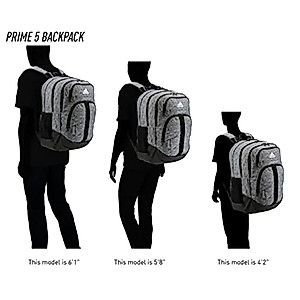 adidas Unisex Prime Backpack, Jersey Onix Grey/Black/White, One Size