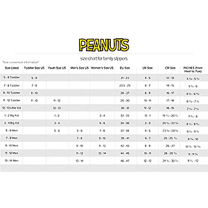 Peanuts Family Slippers, Mismatch Holiday Scuff Snoopy & Woodstock, Blue