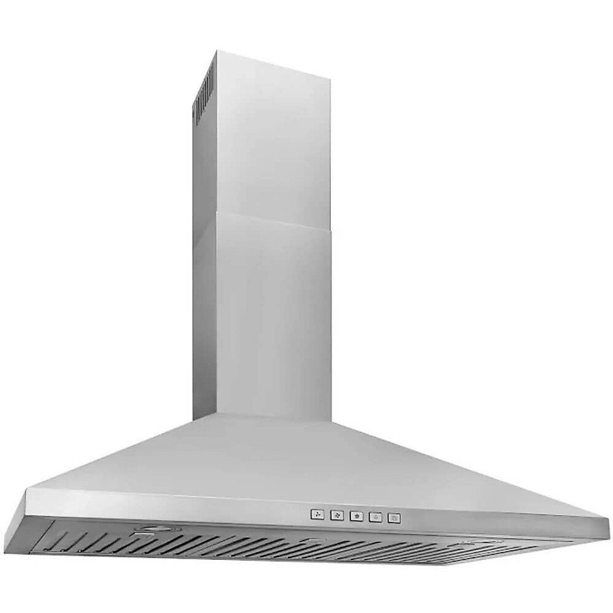 Broan-NuTone BWP2366SS Convertible Wall-Mount LED Lights Pyramidal Chimney Range Hood, 630 MAX Blower CFM, 36-Inch, Stainless Steel