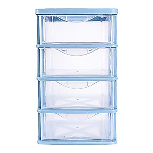 Cabilock Small Drawer Organizer 2pcs Organizer- Bedroom Unit Storage Rack Clear Vanity Tier Drawers, Bathroom, Drawersdesk Dresser Office Supplies, Sewing Decor and Table Desktop Sneakers Box