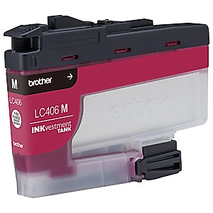 Brother Genuine LC406M Standard Yield Magenta INKvestment Tank Ink Cartridge