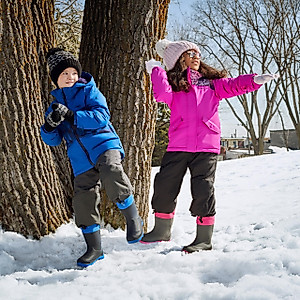 Kamik Kids Snobuster1, 3-Season Insulated Waterproof Boots,Black,12