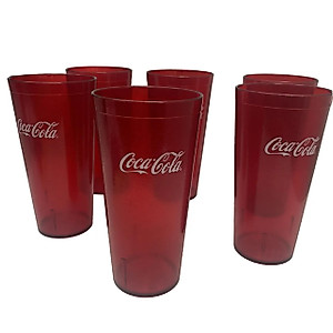 Supply Depot coca cola Restaurant Red Plastic Tumblers 24oz