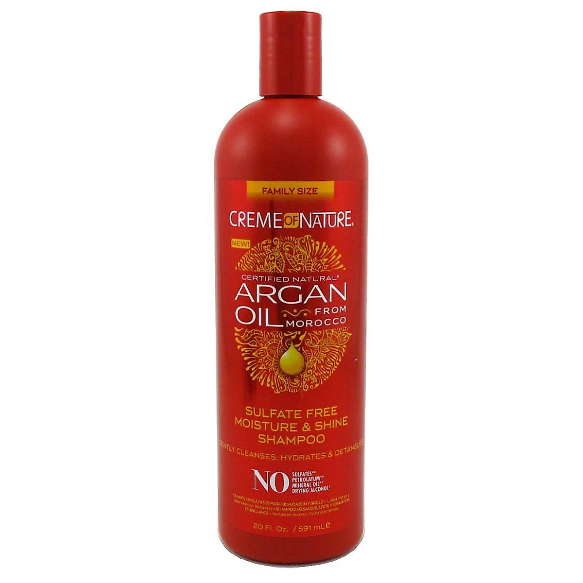 Creme Of Nature Argan Oil Shampoo Sulfate-Free 20oz (591ml) (2 Pack)