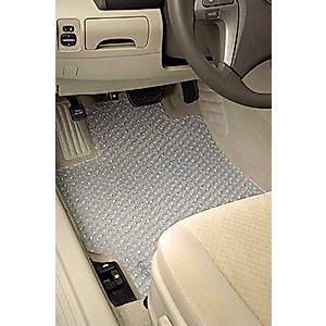 Intro-Tech Hexomat Front Row Custom Floor Mats for Select Ferrari F40 Models - Rubber-like Compound (Clear)