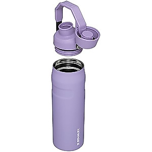 Stanley IceFlow Fast Flow Water Bottle 24 OZ | Angled Spout Lid | Lightweight & Leakproof for Travel & Gym | Insulated Stainless Steel | BPA-Free | Lavender
