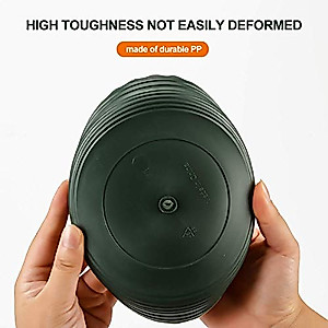 ECOESPTI 12Pcs Plant Saucer, 6 8 10 Inch Durable Plastic Plant Tray, Black Round Plant Pot Saucers, Drip Tray for Indoor and Outdoor Garden