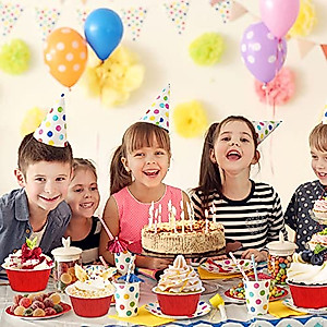 Aluminum Foil Baking Cups, Mateebake 4 Oz Disposable Ramekin Aluminum Cupcake liners, Red Foil Baking Cups Muffin Liners for Cupcake, Baking, Egg Tart, Pudding, Creme Brulee (150 Pcs)