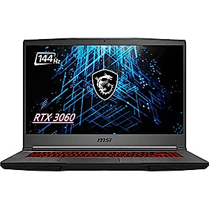 MSI GF65 15.6" 144hz Gaming Laptop - Intel Core i5-10500H NVIDIA GeForce RTX3060 Laptop GPU, Backlit Keyboard, Wi-Fi 6 Windows10. (16GB RAM|512GB PCIe SSD)