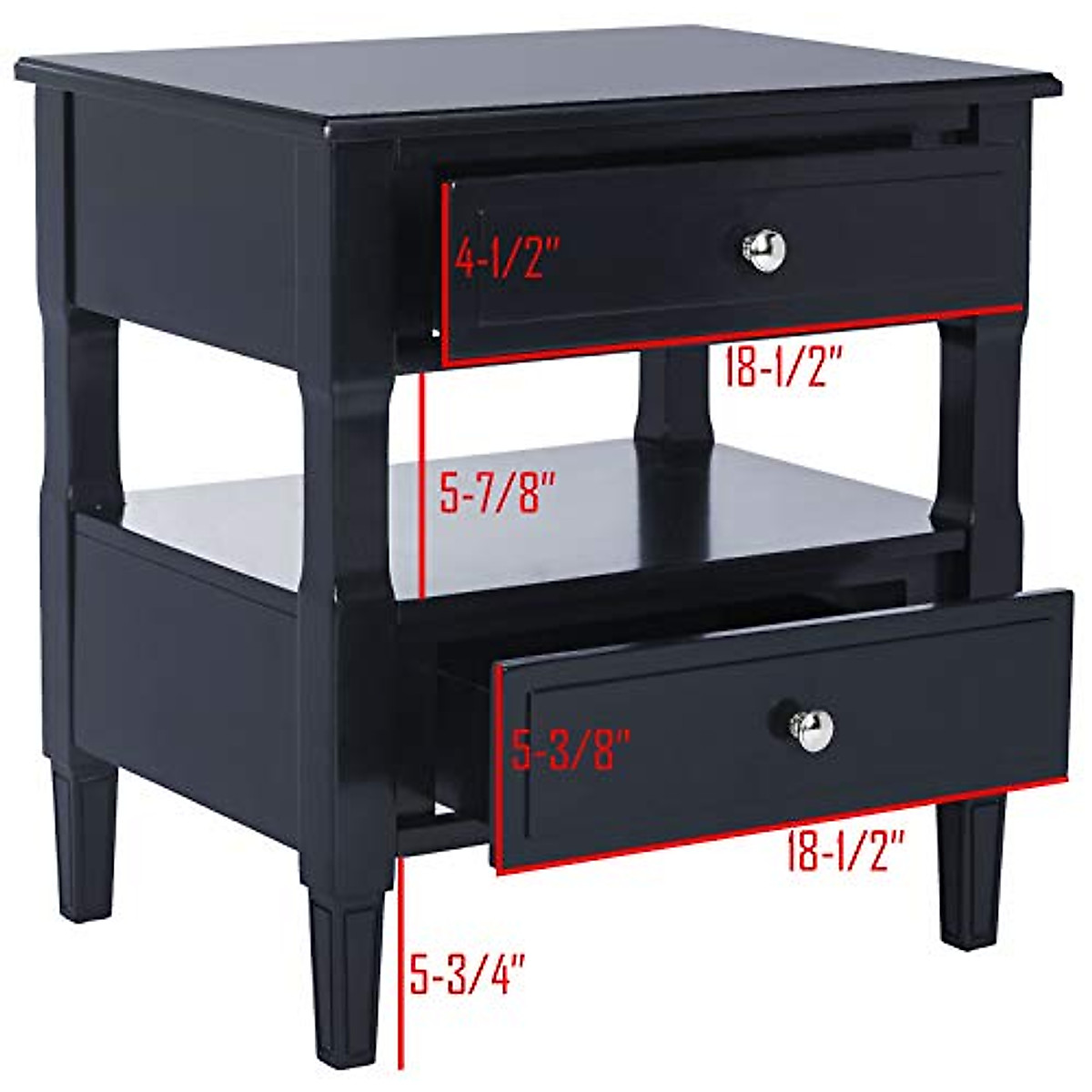 Safavieh Jenson Night Stand Normal Navy