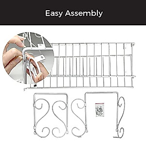 Trenton Gifts Kitchen Storage Sink Shelf Organizer, Expandable Wire Rack, White