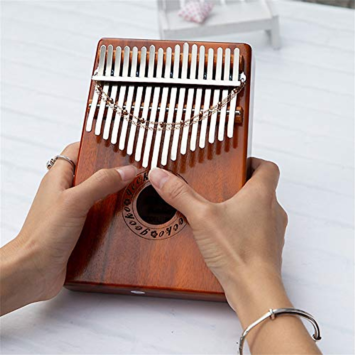 Tremolo Chain for Kalimba Piano Chain Sand Chain for Finger Piano Thumb Piano Sound Performance Improve Musical Chain Instrument