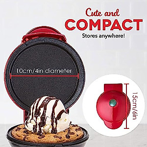 Mini Pancakes Maker, Mini Waffle Maker Machine, Mini Pancake Griddle Breakfast Maker, Non-stick Multifunctional Round Griddle Electric Kitchen Small Appliances Eggs Cookies Sandwich Maker