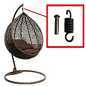 mkki Hammock Chair Ultimate Hanging Kit-500 LB Capacity Hammock Spring and Plug for Hanging Basket Chairs Hammock and Porch Swings