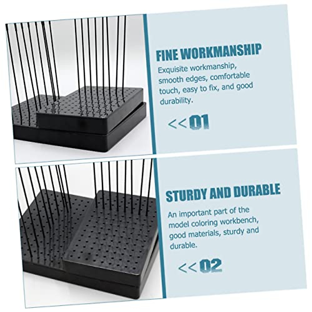 EXCEART 3 Sets Color Clip Base Spray Paint for Plastic Models Coloring Tools Airbrush Hobby Model Holder Coloring Clamps DIY Coloring Clips Workbench Paint Rack Bamboo Stick Easel Bracket