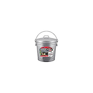 Behrens High Grade Steel 6106 6 Gal Silver Galvanized Steel Storage Can W/Locking Lid