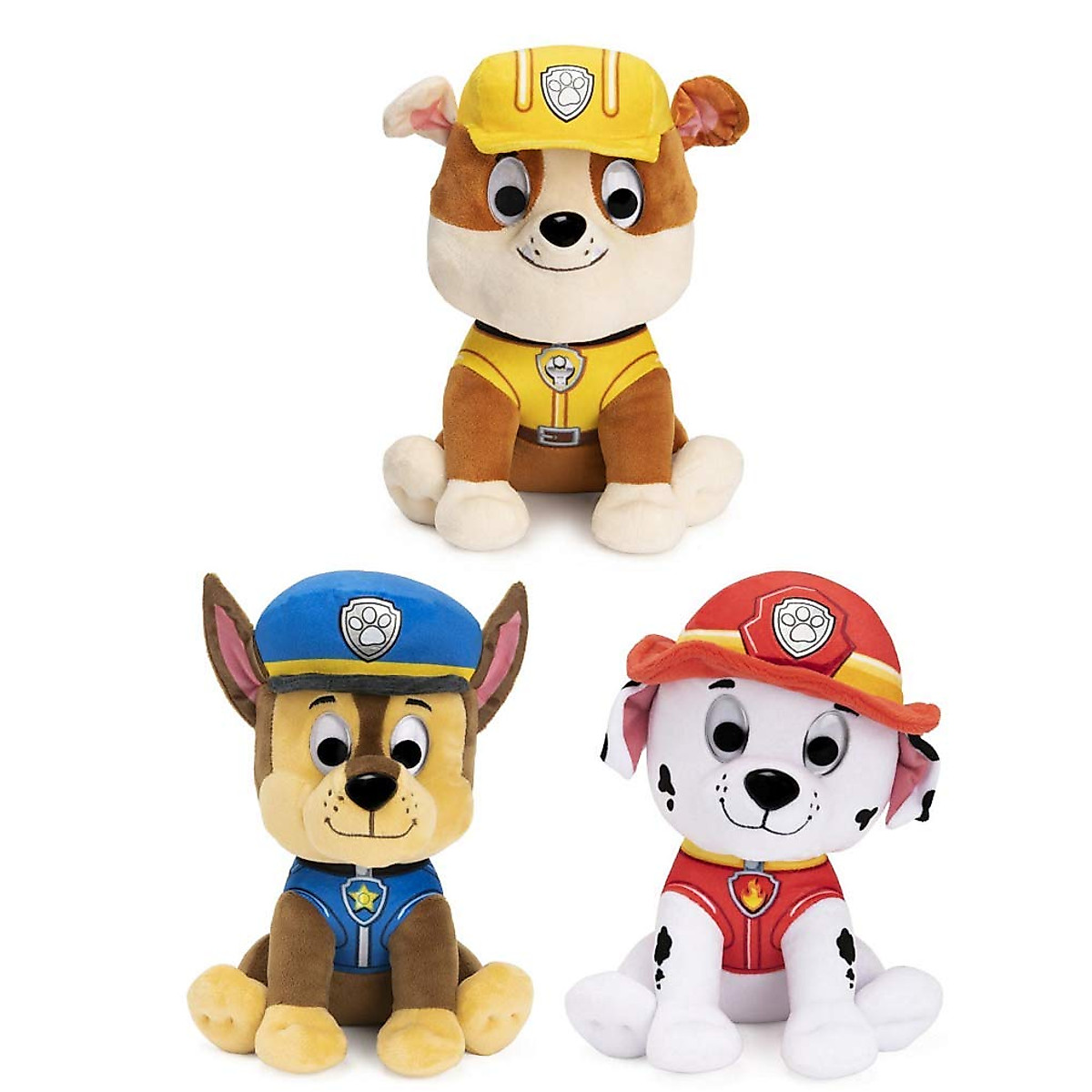 DHE Gund Paw Patrol Plush uffed Animal Bundle of 3 Characters, 9 h Chase, Rubble and Marshall, Multi-lored