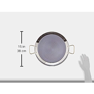Garcima 14-Inch Stainless Steel Paella Pan, 36cm