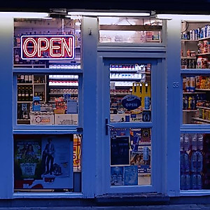 Open Neon Sign LED Light Up Sign USB Powered Switch for Shop Opening Ceremony Bar Club Store Restaurant Cafe Decoration Gifts