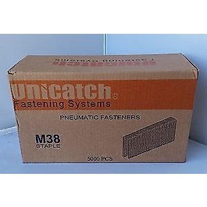 M17- 1-1/2"Senco M Series Galvanized Staples 3/8" Crown 18 Gauge 5000/Box