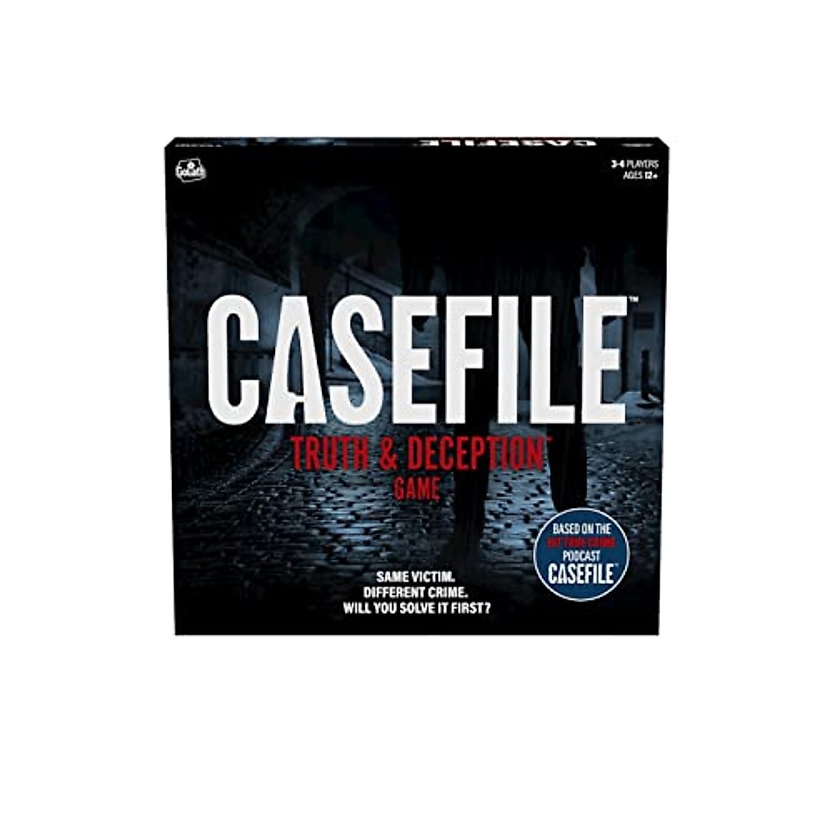 Goliath Casefile: Truth & Deception Game - Based On Hit Crime Podcast Casefile - Replayable Strategy Game, Ages 12 and Up, 3-4 Players , Black, Medium