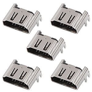 Zopsc 5PCS Interface Socket Plug for PlayStation 4 Port Plug Interface Connector Port Plug for PS4 Console Port Interface Connector for Sony PlayStation 4