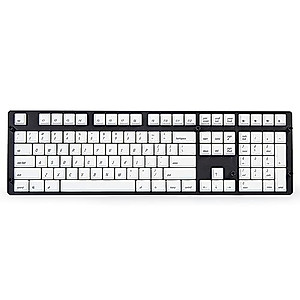 Merdia PBT Keycaps 108 Keys Cherry Profile Keycap Set for Mechanical Keyboard 61/87/104/108 MX Switches White Color