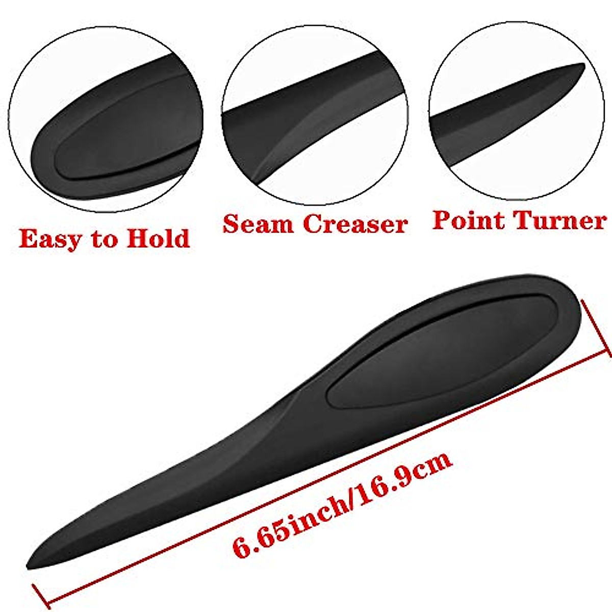 Fbshicung 3 Pieces Point Tuner Seam Creaser Creases Sewing Tools Plastic Sewing Mark Turner Point Tuner Seam Presser Tool Sewing Quilting DIY Accessory