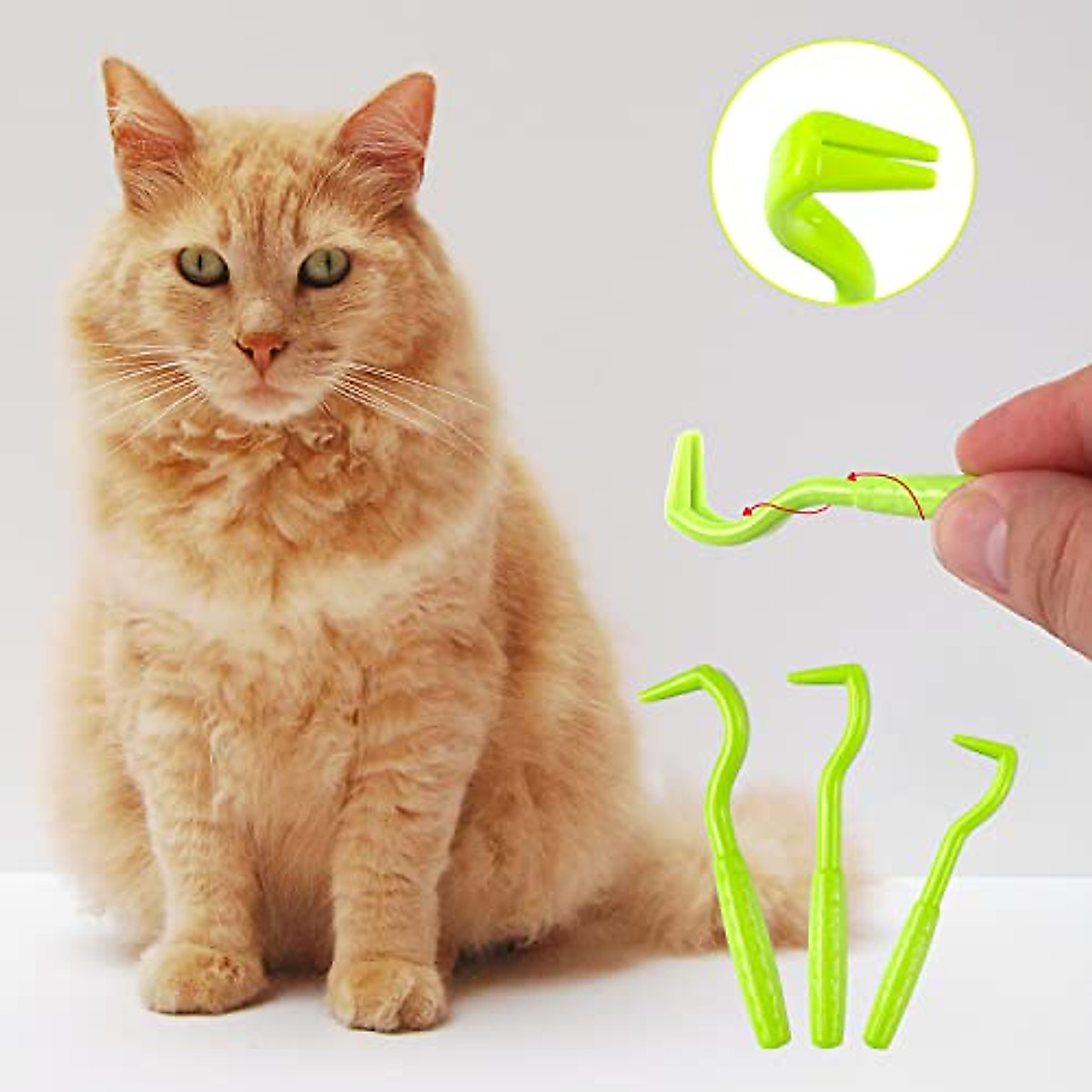 TOYMIS 6pcs Tick Removal Tool, Tick Remover for Dogs Cats and Humans Convenient Tick Remover Plastic with Tweezers Comb and Magnifying Glass