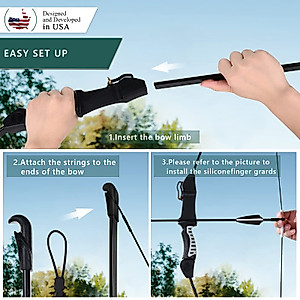 Sumpley Archery Bow and Arrow Set - Bow and Arrow for Adults - Archery Training Outdoor Sports Game Hunting Gift for Teens and Kids