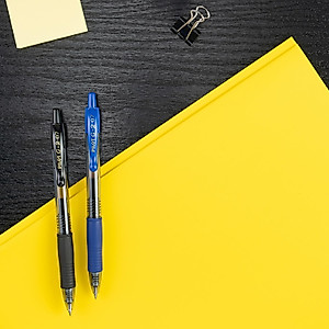 PILOT® G2 Premium Retractable Gel Ink Pens, Fine/Medium Point, 0.7 mm, Gray/Silver Barrel, Blue Ink, Pack Of 36 Pens