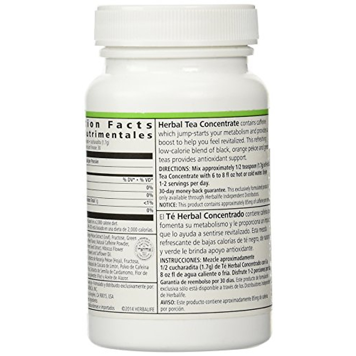 Herbalife Tea Concentrate Lemon Flavor 1.8oz