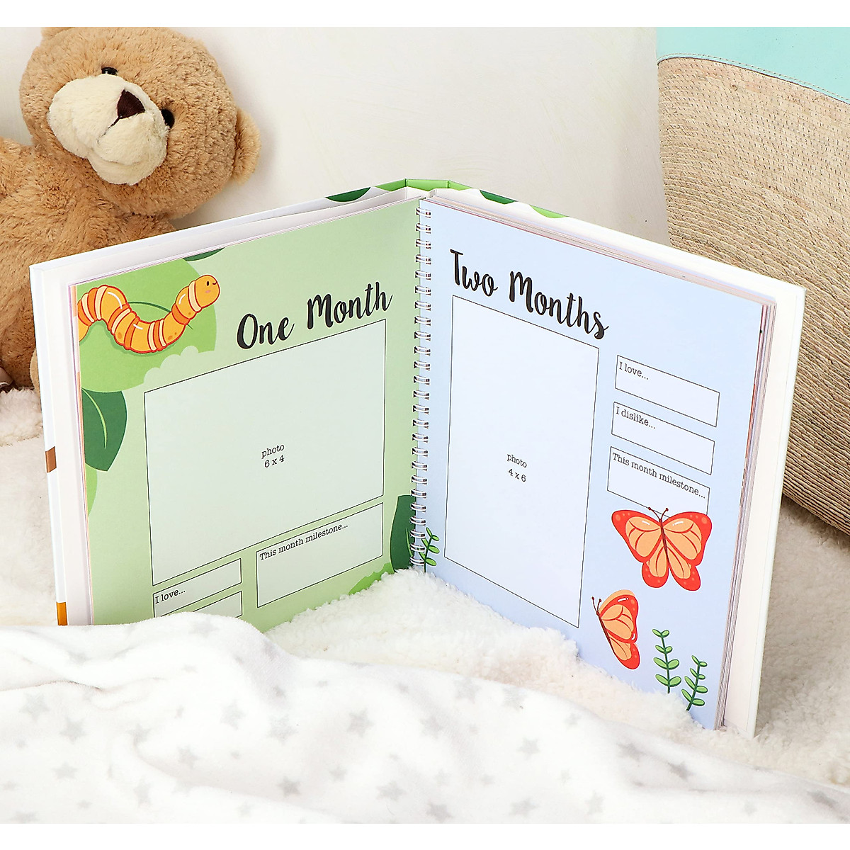 Baby Memory Book Baby Journal | First Year Photo Album | Up to The First 5 Years | Perfect for Boys and Girls | Achievements, Memories, Milestones | Baby Shower Present