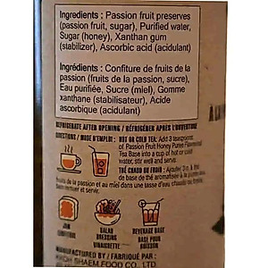 Al Amin Foods Vonbee Passion Fruit Honey Puree. Two Bottles 42.32oz/ 2.6lb each. Quite good and very versatile., 2.6 Pound (Pack of 1)