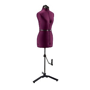 Family Dress Form - Adjustable Mannequin Dress Form Female with New Base - Red