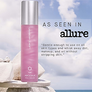 Arcona Cranberry Extract and Rice Toner - Hydrating Milky Brightening Tonic for Glowing Skin. 4.05 fl oz., Made in The USA