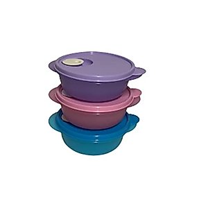 Tupperware Crystalwave Microwave Container Set 3