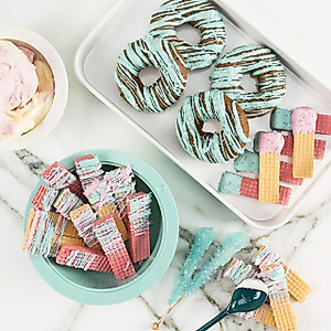 Zak Designs 21in x 13.5in Large Gallery Serving Tray - BPA-free, Eggshell White GL