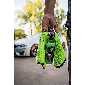 Liquid X Plush Waffle Weave Green Xtreme Microfiber Detailing Towel 16" x 16" Guaranteed Satisfaction (5 Pack)